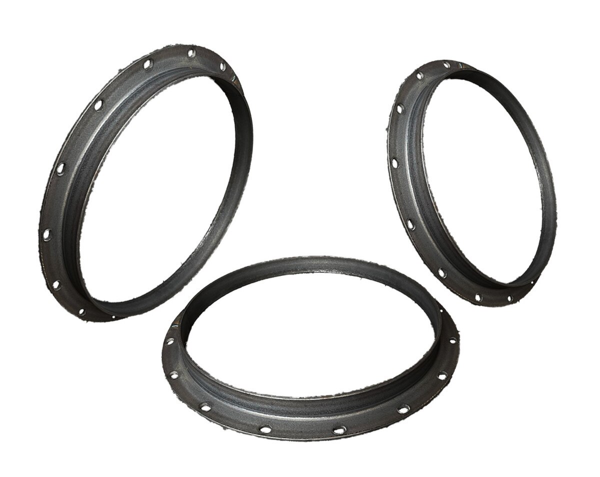 16" Angle Flange Ring, Hot Rolled Steel, 1-1/2"x1-1/2"x3/16" Rolled ...