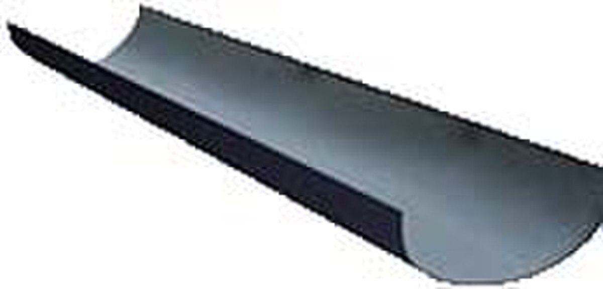 14" U-Trough Liner, 4' Length Sections, 12 Gauge, 2" Straight on each side